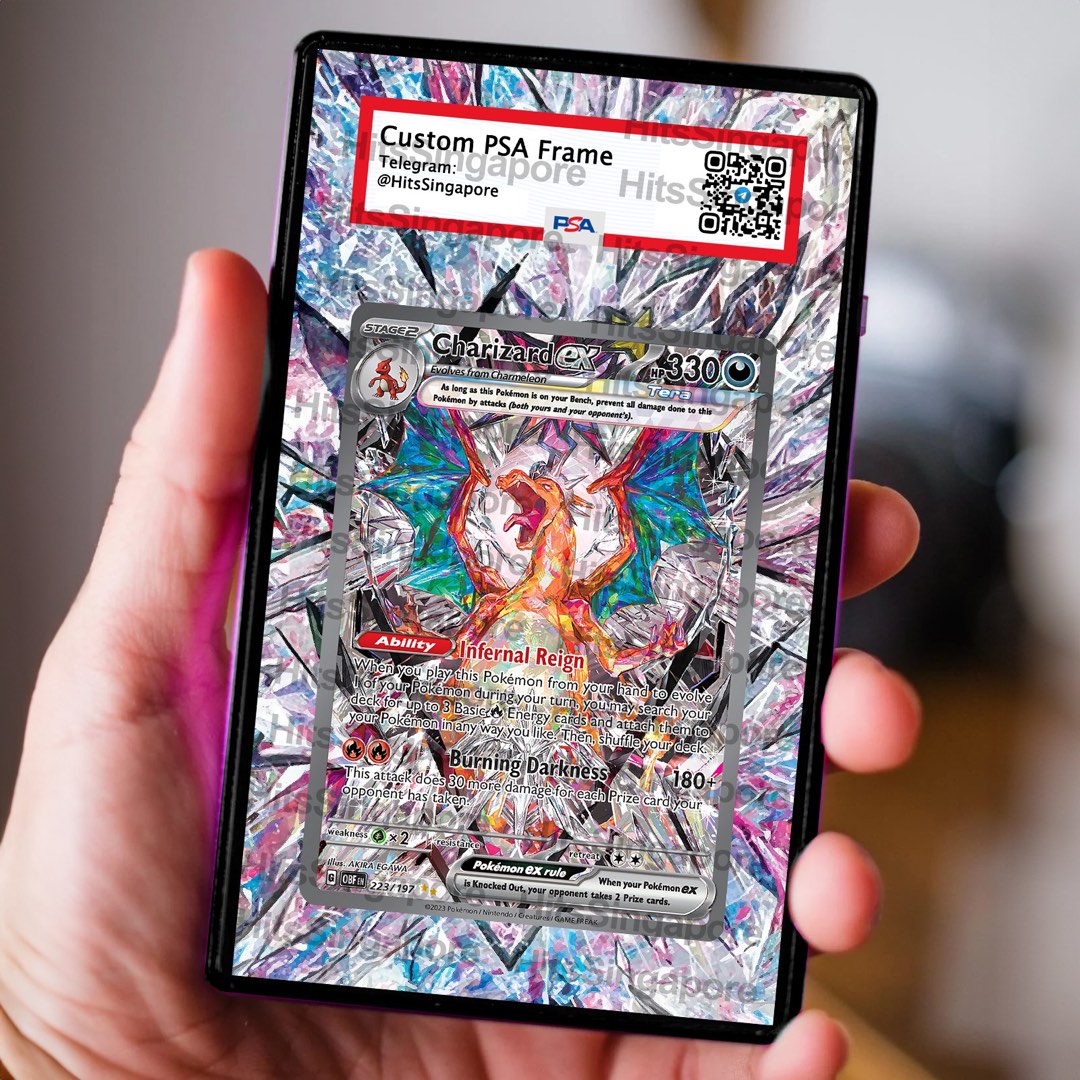 Charizard EX Custom PSA Display Frame, Hobbies & Toys, Toys & Games on ...