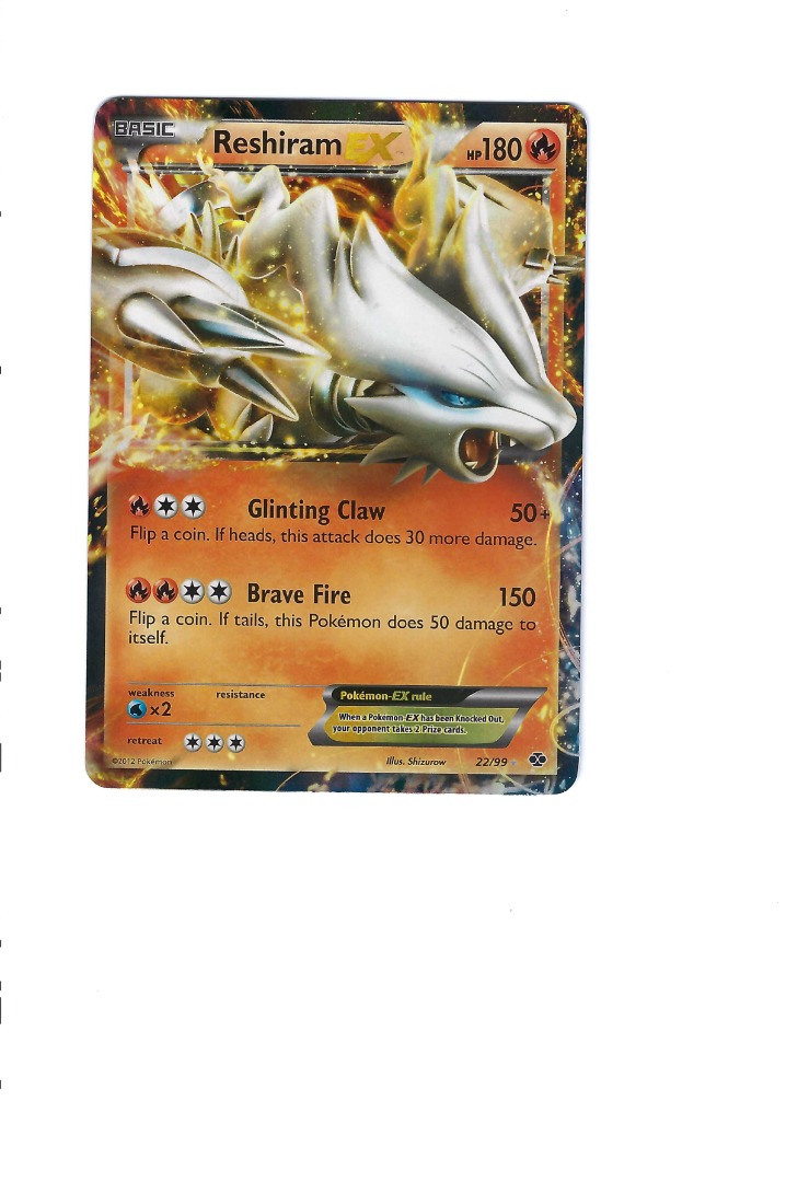 *Cheap Pokemon Card For Sale - Reshiram EX - 22/99 - Ultra Rare ...