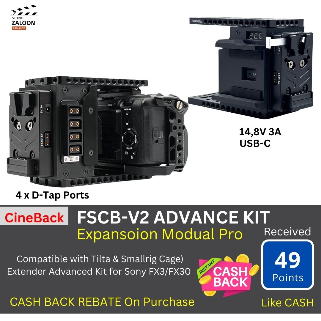 CineBack Expansion Module pro ADVANCE kit for Sony FX3/FX30 (Studio Zaloon), Photography ...