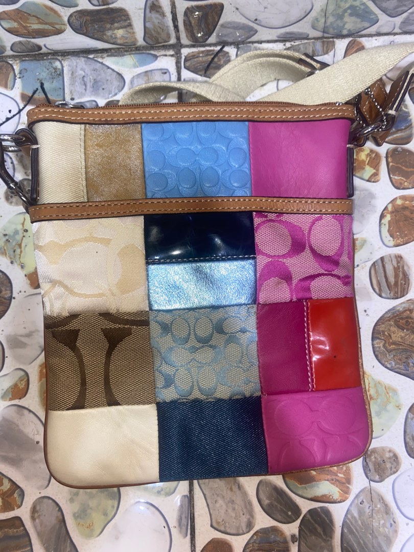Coach- Multi color patch work, Women's Fashion, Bags & Wallets, Cross ...