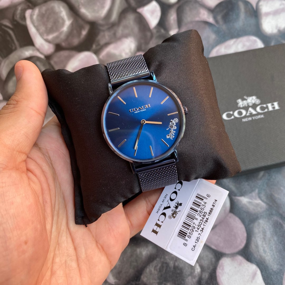 Coach Perry Blue Ladies Watch, Women's Fashion, Watches & Accessories ...