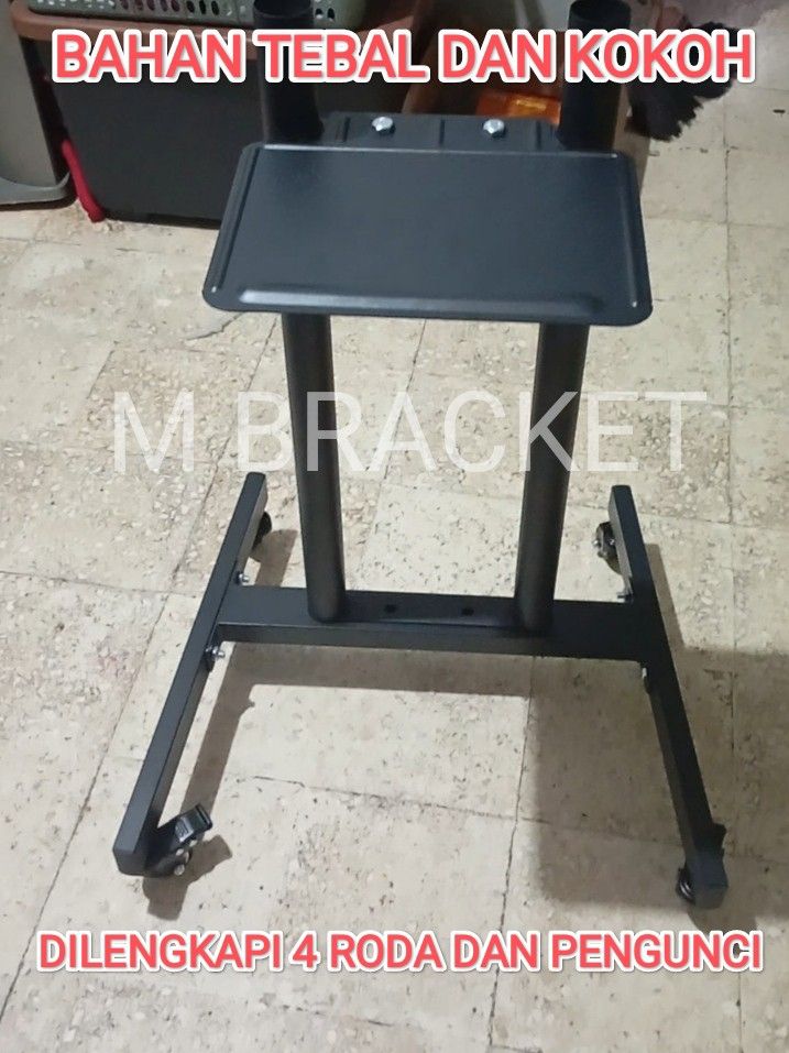 COD Stand TV Bracket Standing Roda, Elektronik, Lainnya di Carousell
