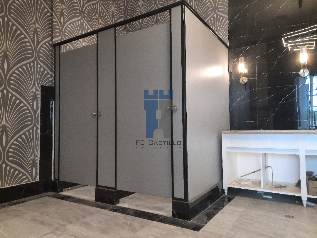 Compact Board Toilet Partition, Commercial & Industrial, Construction ...