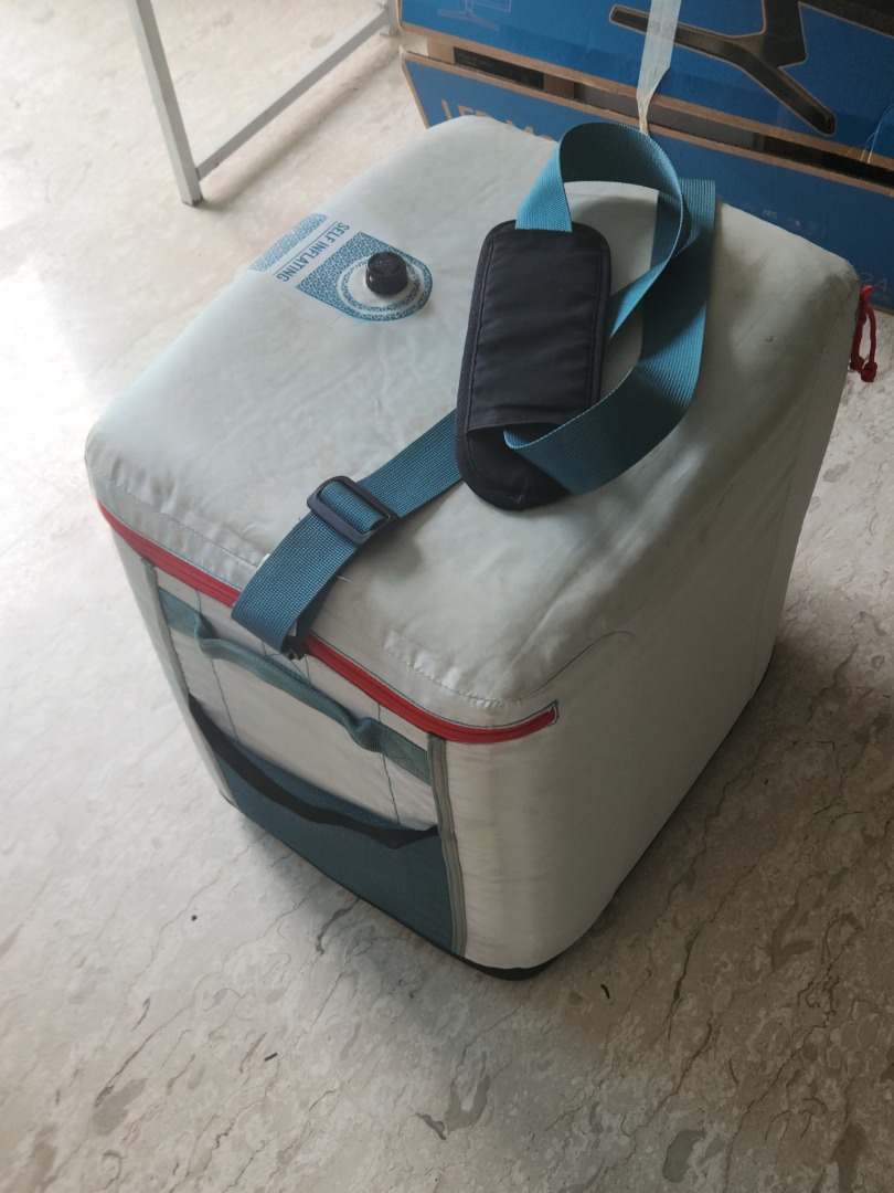 Inflatable Cooler bag Quechua 36L, Furniture & Home Living, Outdoor ...