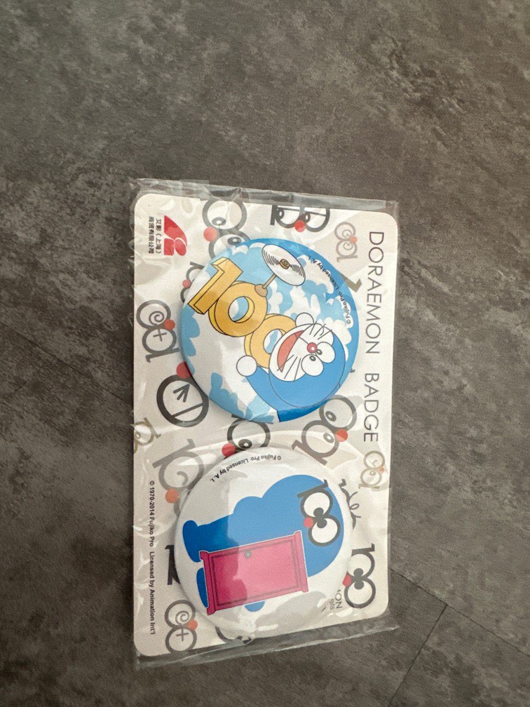 Doraemon badges, Everything Else on Carousell