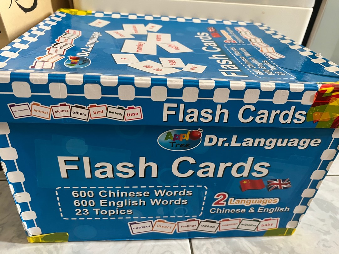 Dr language flash cards, 興趣及遊戲, 書本 & 文具, 兒童書籍 - Carousell