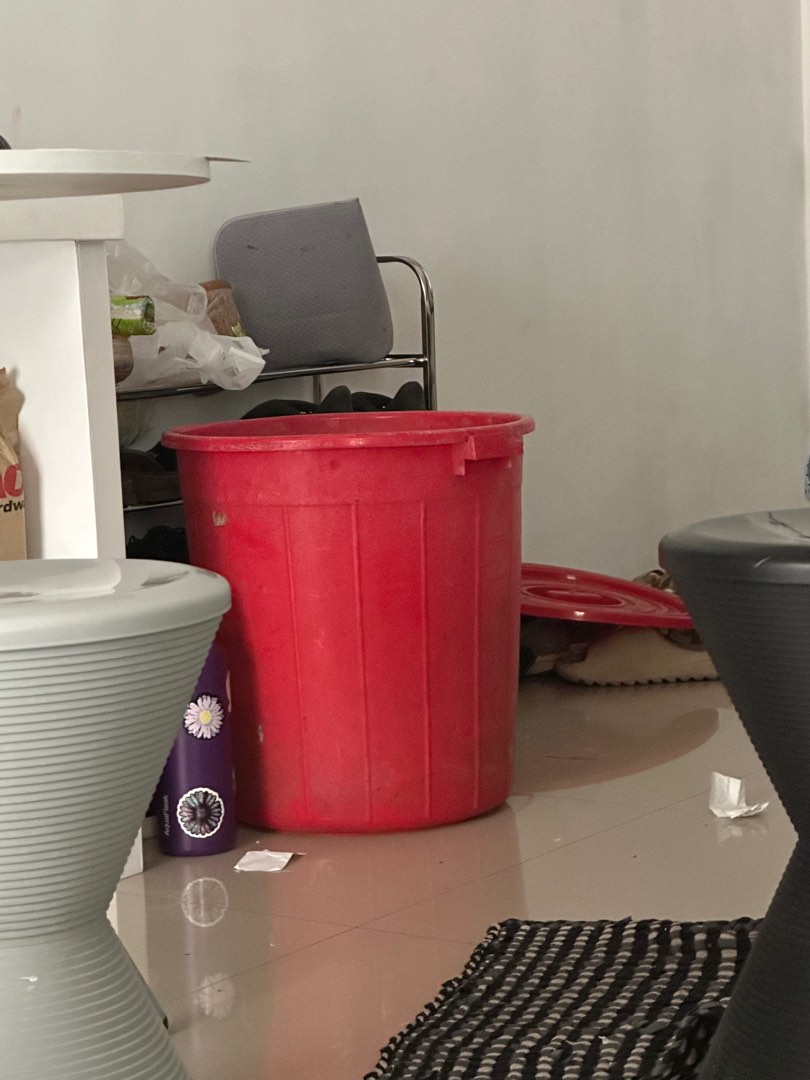 Drum/Pail/Balde Water storage plastic 50L, Babies & Kids, Bathing ...