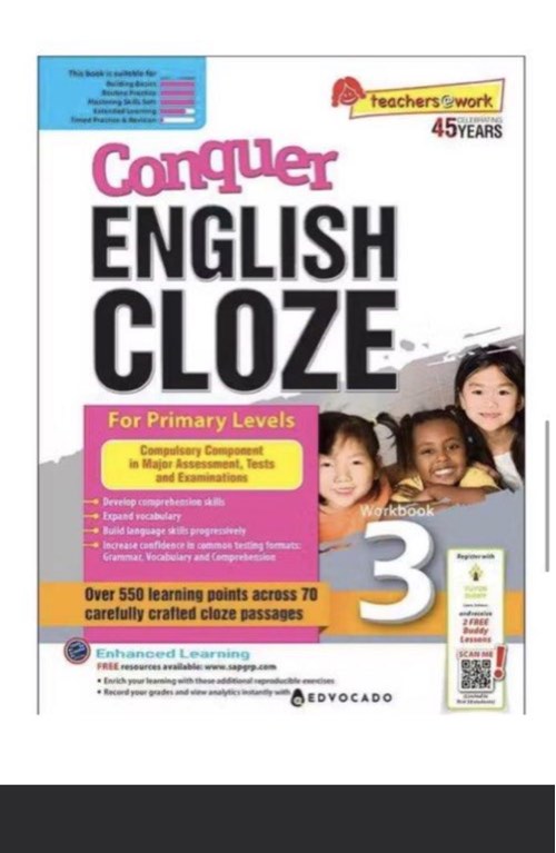 English assessment book primary 3 Comprehension Cloze, Hobbies & Toys ...
