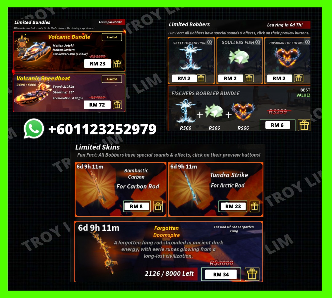 Fisch Gamepass | Volcano Update, Hobbies & Toys, Toys & Games on Carousell