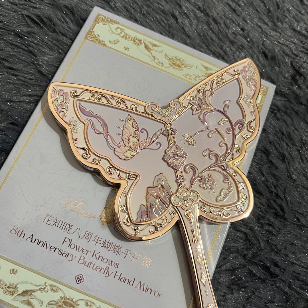 Authentic Flower Knows Rare 8th Anniversary Butterfly Hand Mirror ...