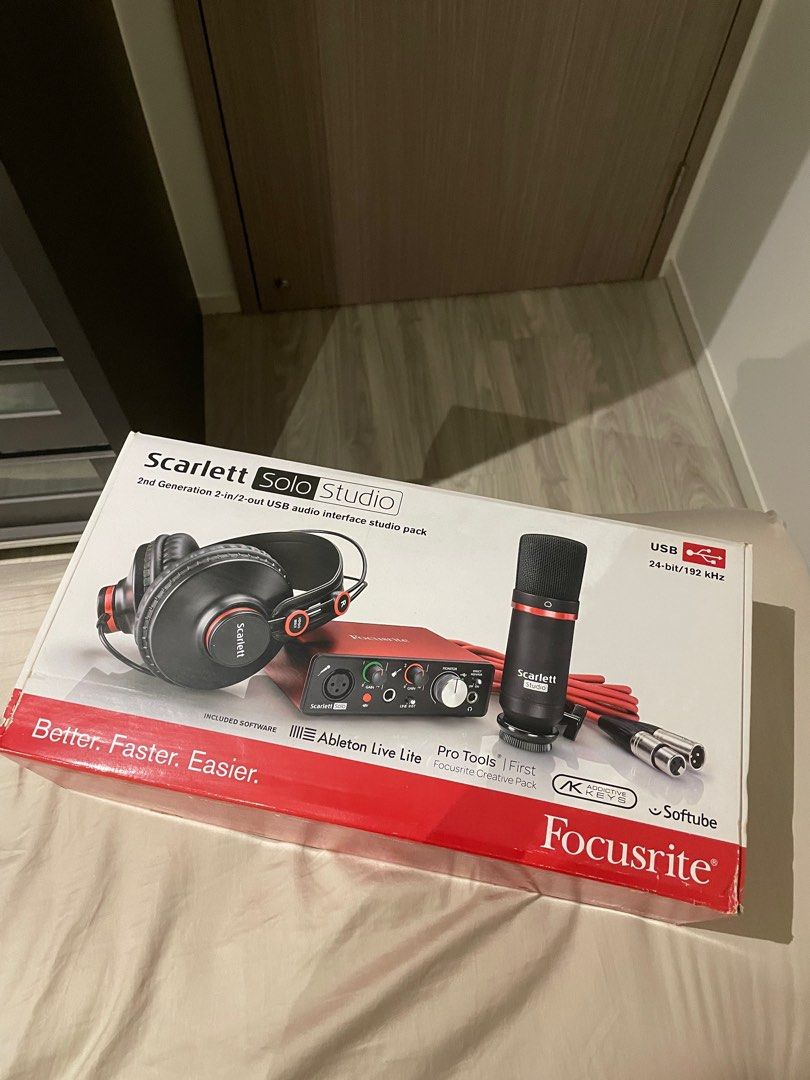 Focusrite Scarlett 2i2 Recording Studio Pack (2nd gen), Audio, Voice Recorders on Carousell