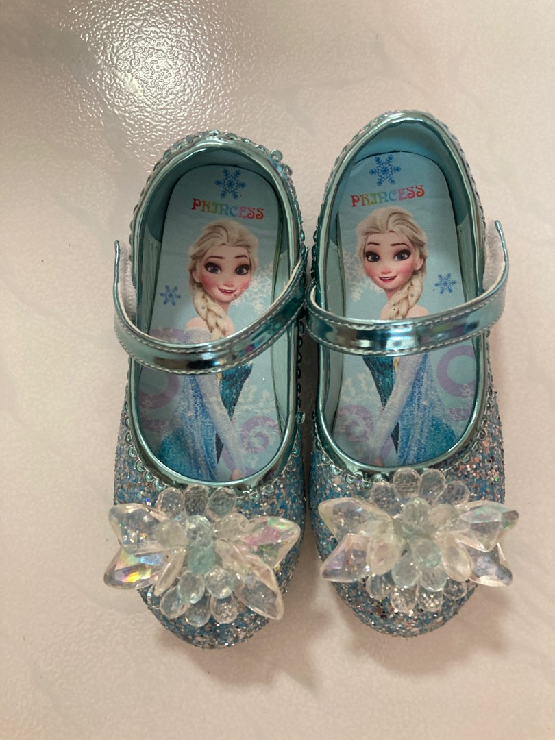 Frozen crystal Elsa glittering shoes, Babies & Kids, Babies & Kids ...