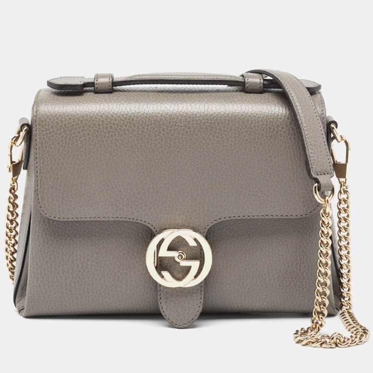 Gucci – Interlocking GG Top Handle Bag (excellent condition), Luxury ...