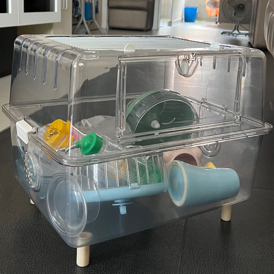 Hamster Acrylic Cage and Accessories, Pet Supplies, Homes & Other Pet ...