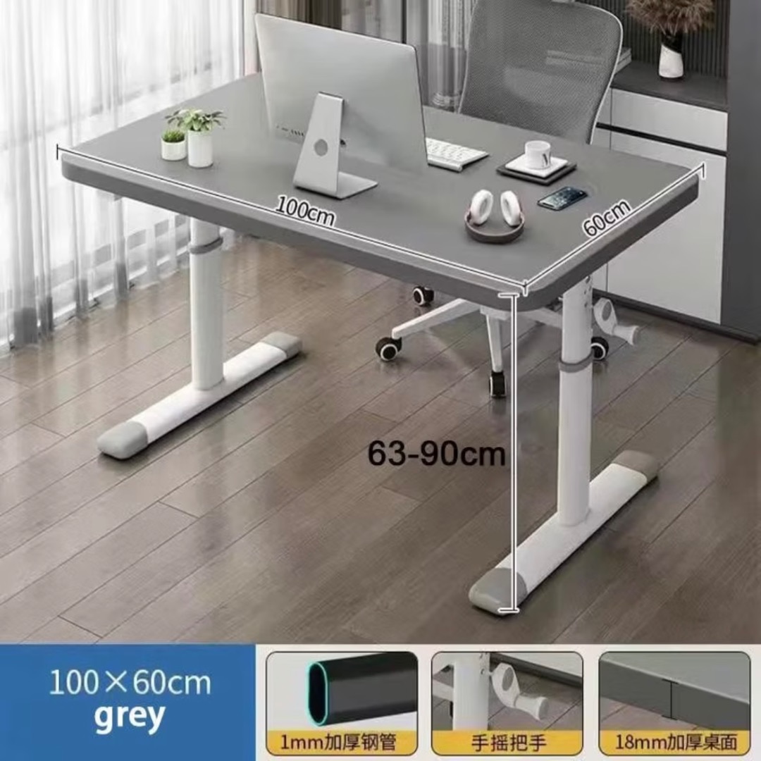 Height Adjustable Computer Table | Sturdy Lifting Study Table ...
