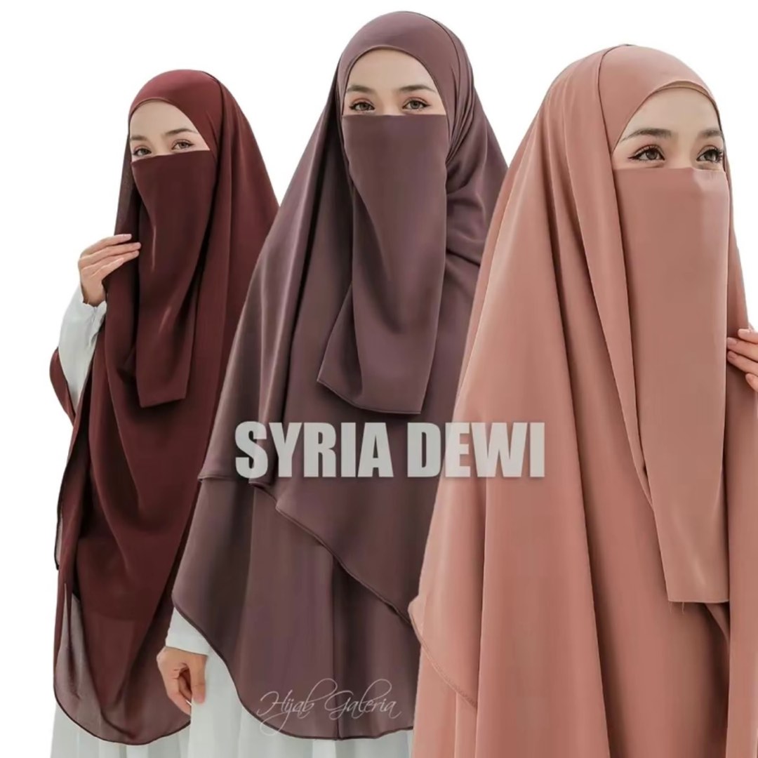 Hijab Galeria Syria Dewi Hitam, Women's Fashion, Muslimah Fashion ...