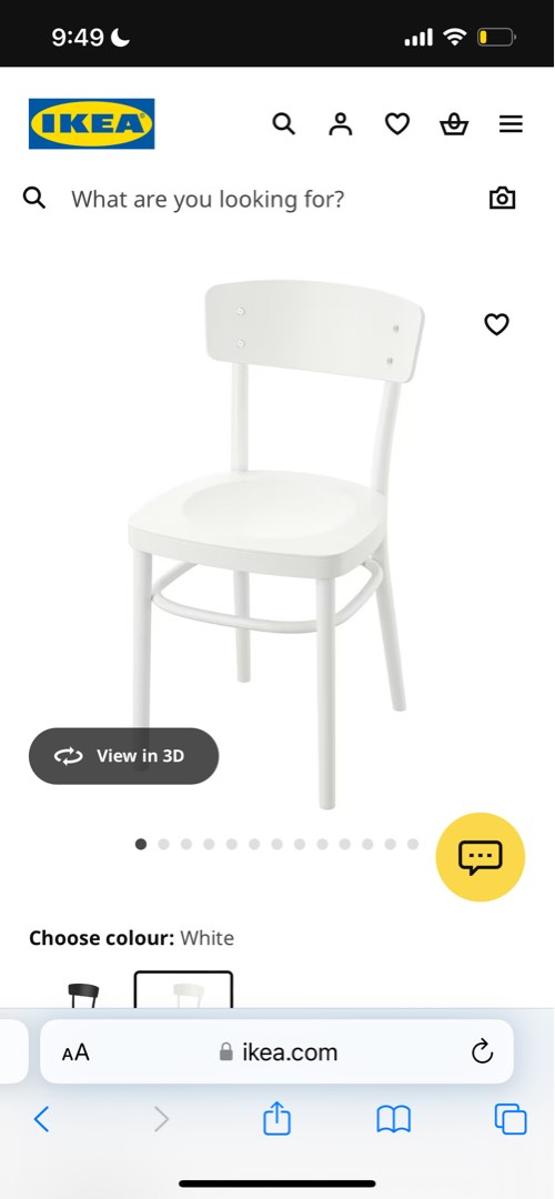 Ikea Idolf Chairs x2, Furniture & Home Living, Furniture, Chairs on ...