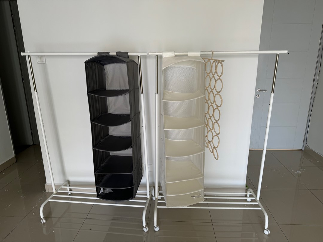 IKEA Rigga - clothes rack white, Furniture & Home Living, Furniture ...