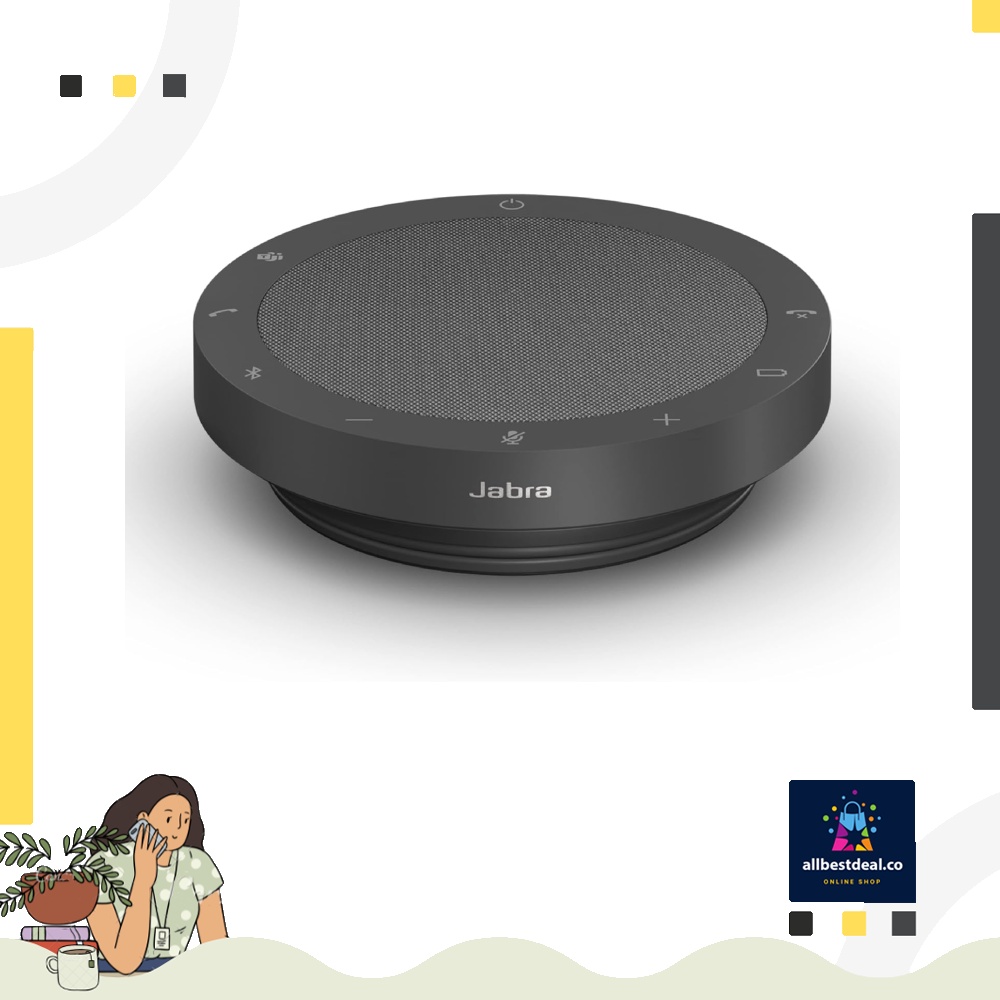Jabra Speak2 55 Wireless Bluetooth Speakerphone - Portable Speaker with ...