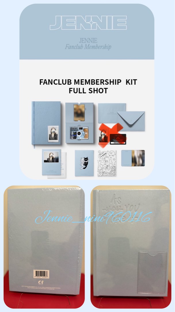 「現貨」全新未拆盒絕版BLACKPINK JENNIE MEMBERSHIP KIT 除沒有會員卡外全齊/JENNIE事隔七年SOLO回歸會員 ...