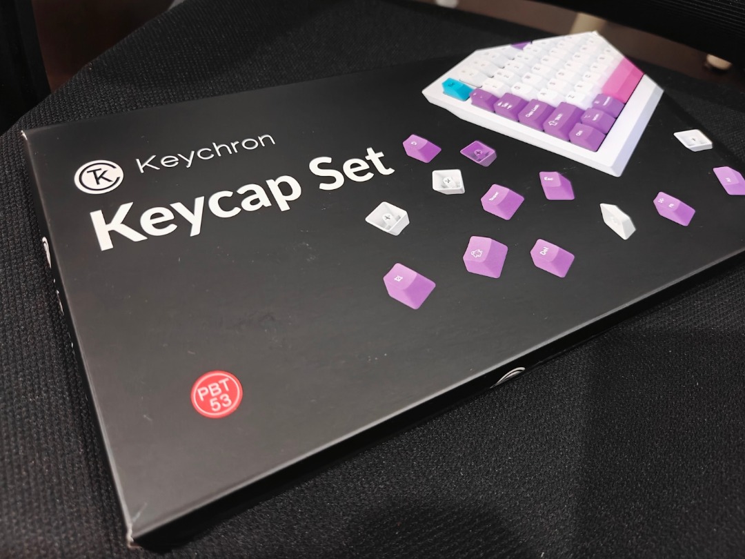 Keychron OSA Double Shot PBT Keycap Set (Blue & White), Computers ...