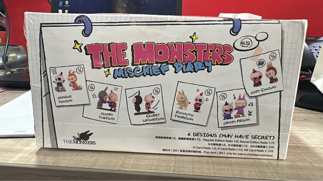 Labubu the monster mischief diary full set sealed, Hobbies & Toys, Toys & Games on Carousell