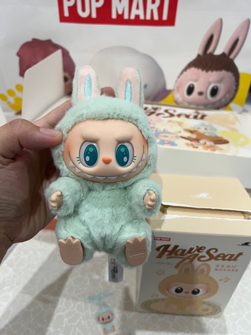 Labubu V2 - Have A Sit - QUQU - Original Pop Mart Sency, Toys ...