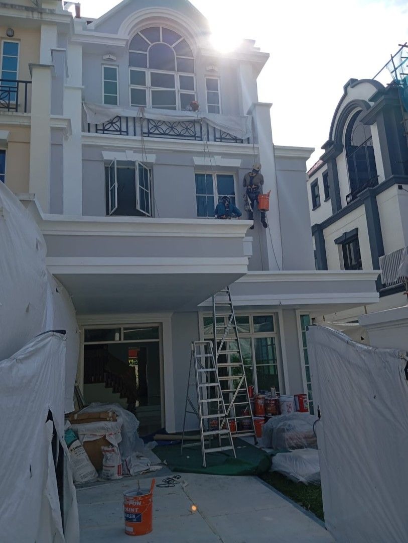 Landed House Painting Service. Enterior & Exterior booth side painting ...