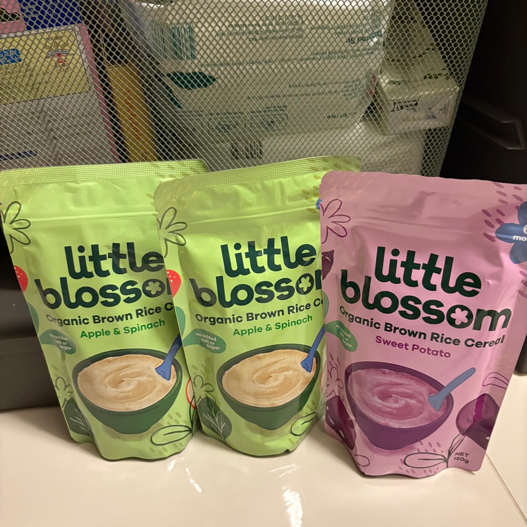 Little Blossoms organic brown rice cereal, Babies & Kids, Nursing ...