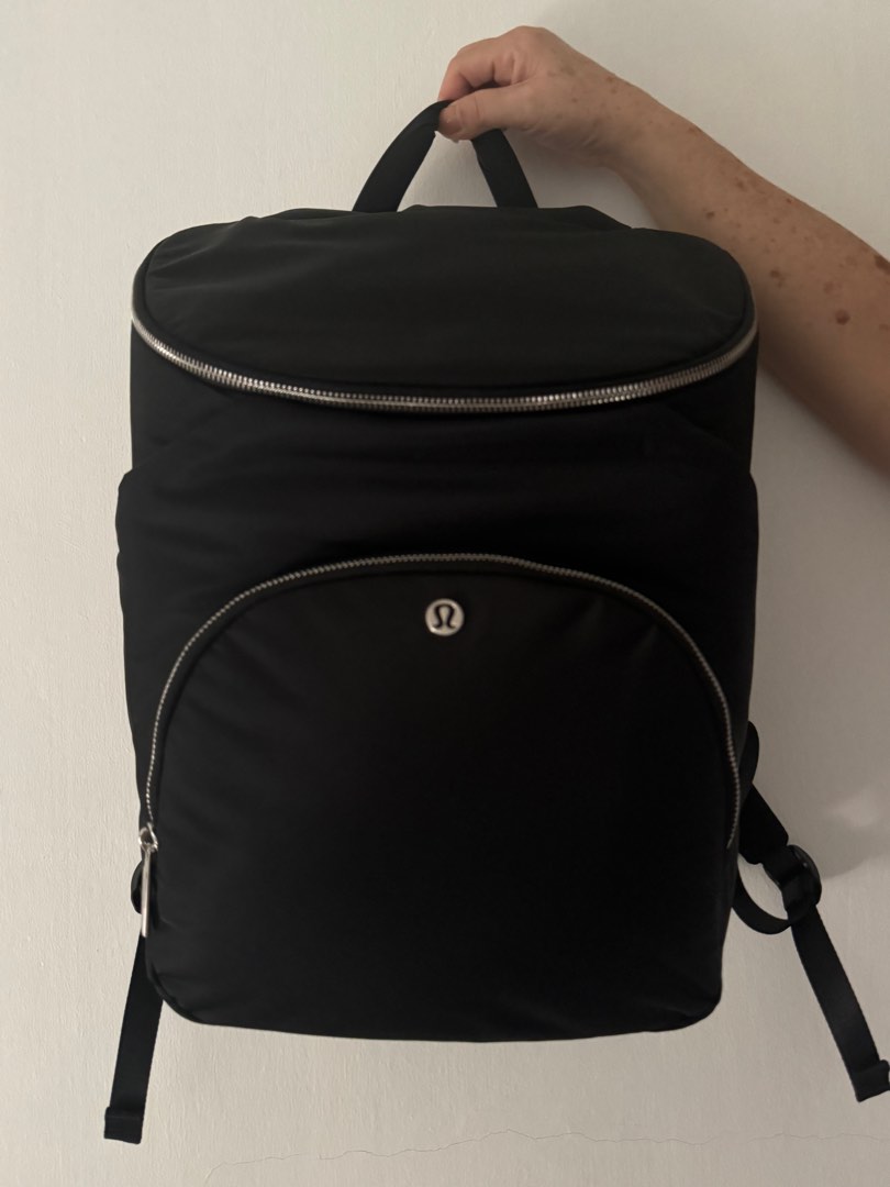 lululemon New Parent Backpack 17l - Black/Trench, Women's Fashion, Bags ...