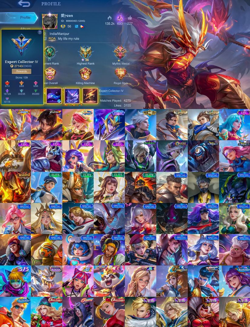 Mega Collector | 543 Skins | GOOD SKINS | ALL EMBLEMS | SMURF | Mobile ...