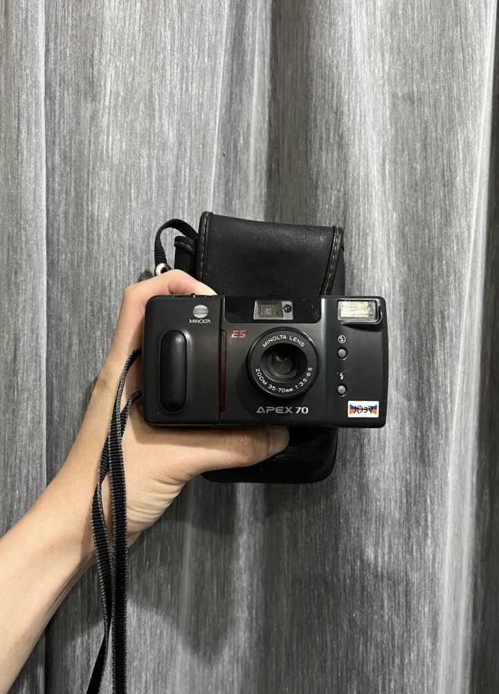 Minolta Apex 70 film camera 35mm, Photography, Cameras on Carousell