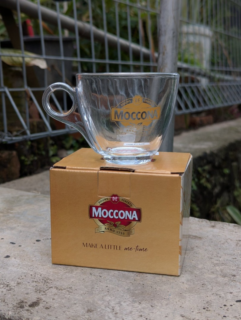 Moccona Glass Coffee Cup, Furniture & Home Living, Kitchenware ...