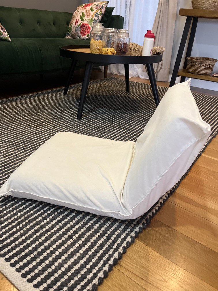 Muji Floor Chair Cotton Canvas, Furniture & Home Living, Furniture ...