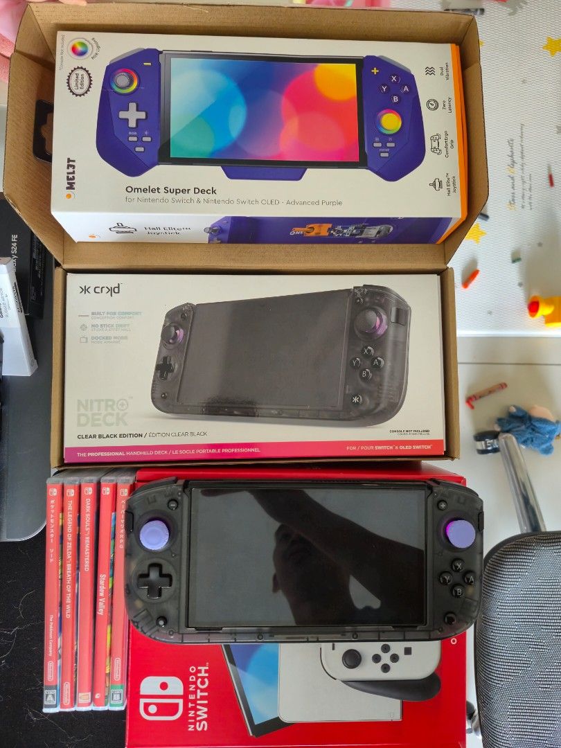 NEW Nintendo Switch OLED with Nitro deck plus/ Omelet Super Deck RGB ...