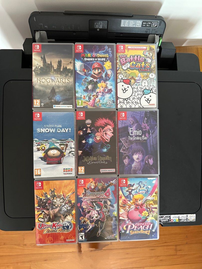 Nintendo Switch game Hogwarts legacy / Mario Rabbids / Battle cats ...