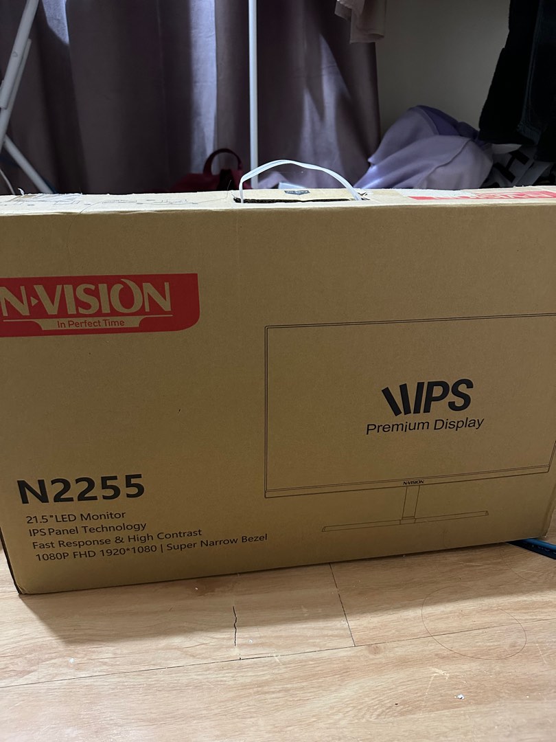 Nvision N2255-B 22 inch 75Hz Monitor IPS Panel, Computers & Tech, Parts ...