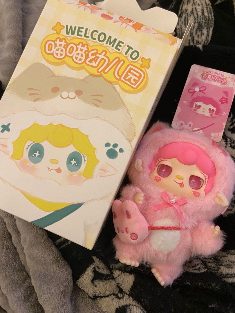 WTS/WTT opened brand new YOOKI v2 plush blind box pink vain little kitty, Hobbies & Toys, Toys ...