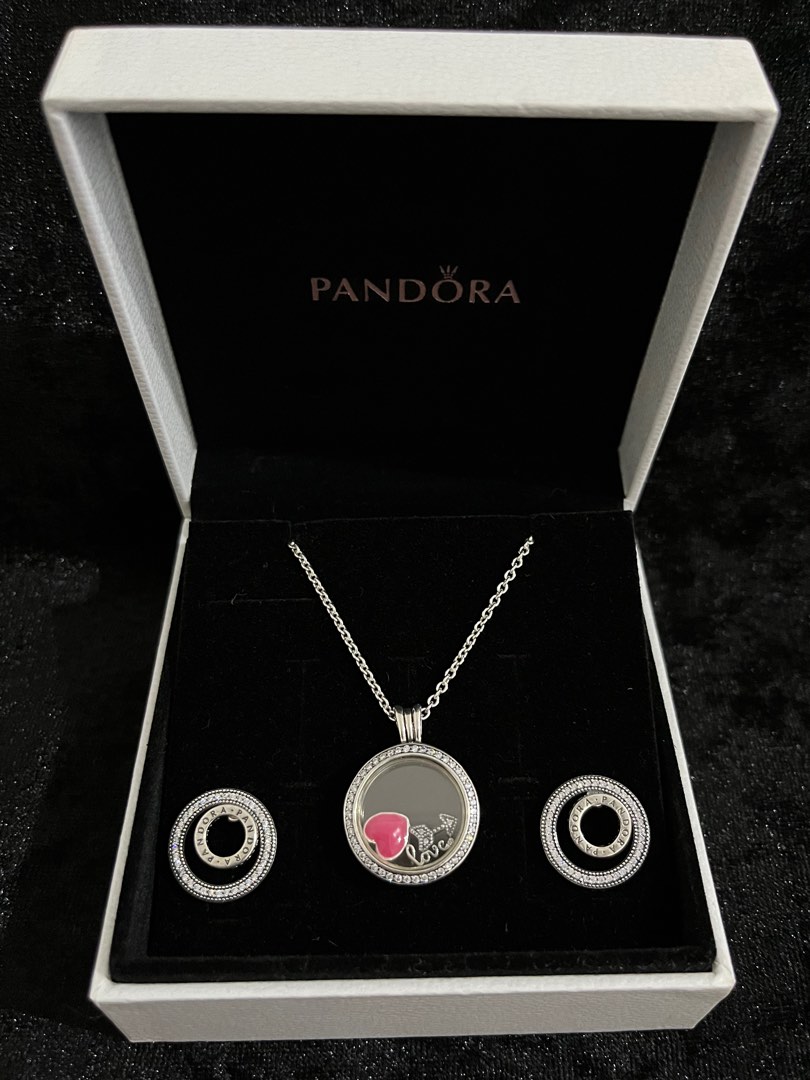 Pandora Floating Locket Necklace, Women's Fashion, Jewelry & Organizers ...