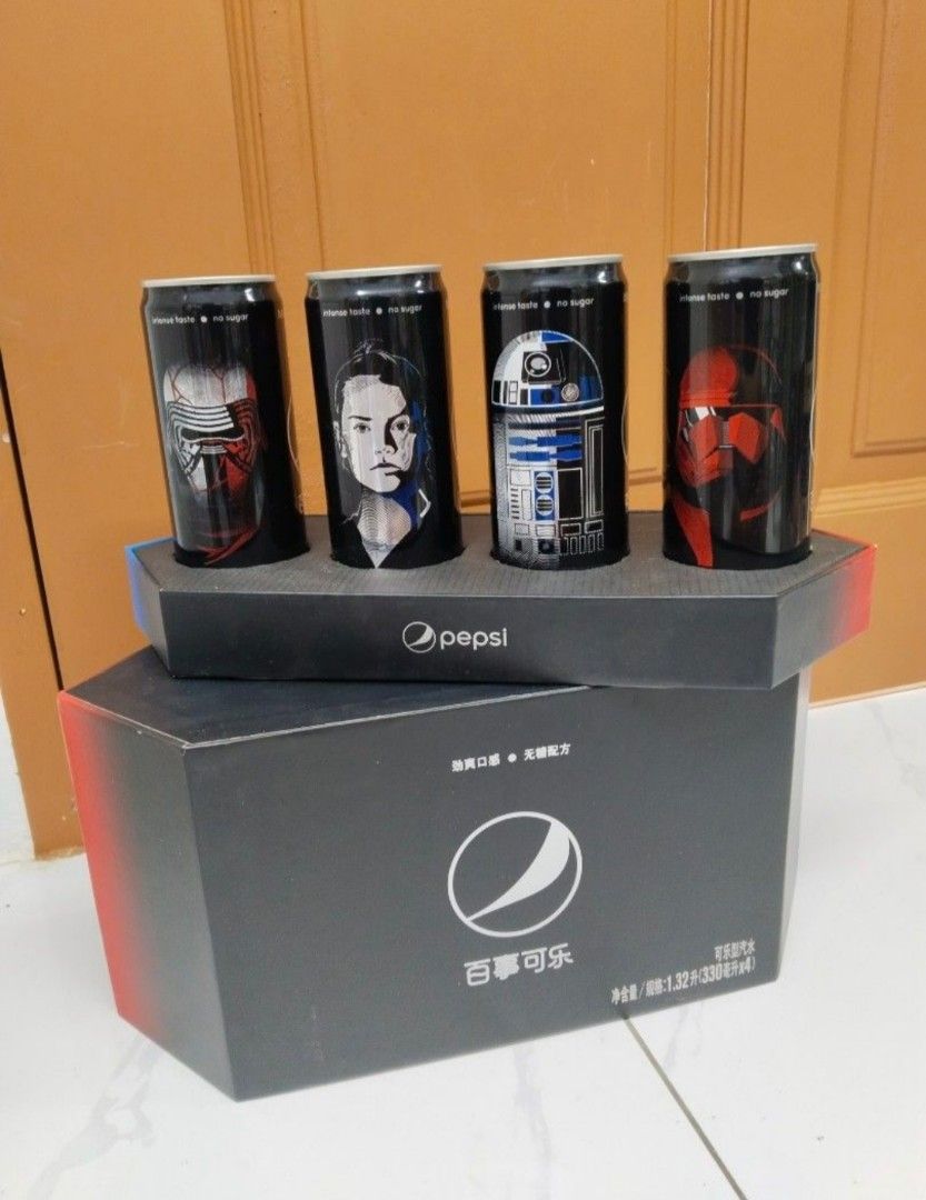 Pepsi Cola Starwars empty box can set ( Minor Defect Inside), Hobbies ...