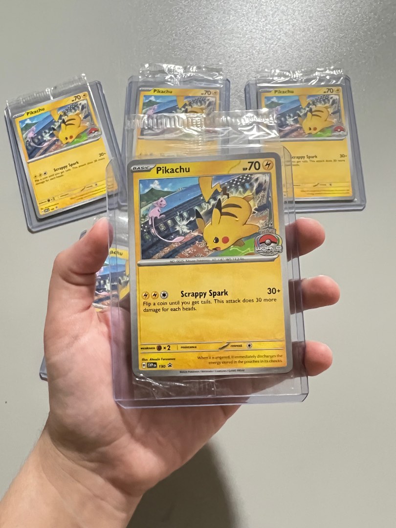 Pikachu SVP190 - S&V World Championship 2024 Promo Pokemon Card ...