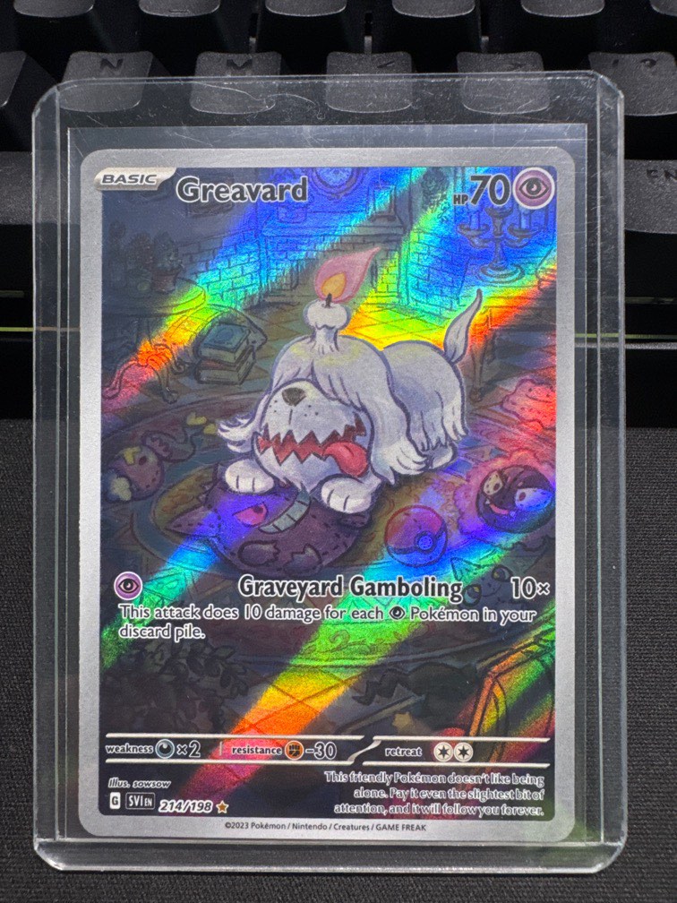 Pokemon TCG SV1 Greavard IR, Hobbies & Toys, Toys & Games on Carousell
