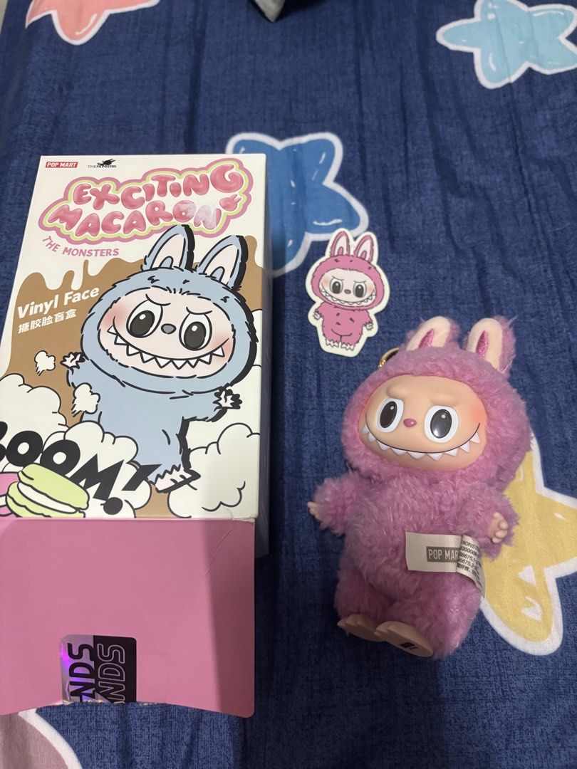 Popmart labubu v1, pink lychee berry at $20. brand new in foil, Hobbies ...