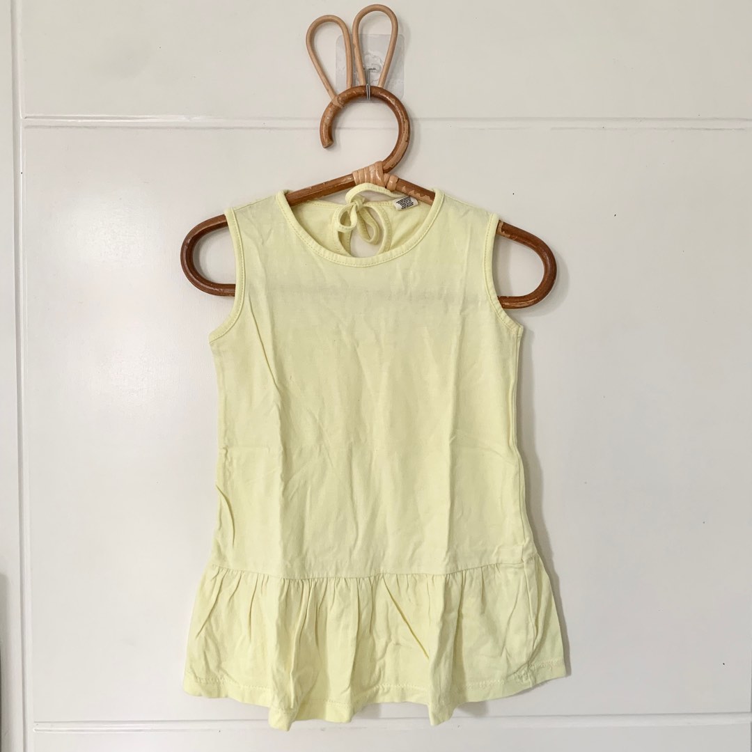 (Powa kids) BB 10kg dress rok kuning yellow preloved korean korea, Bayi ...