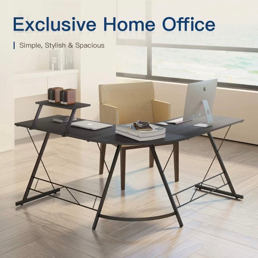 Premium L Shape Computer Table | L-Shaped Corner Workstation Desk ...