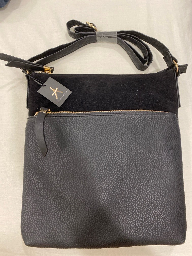 PRIMARK Atmosphere Black Shoulder Bag, Women's Fashion, Bags & Wallets ...