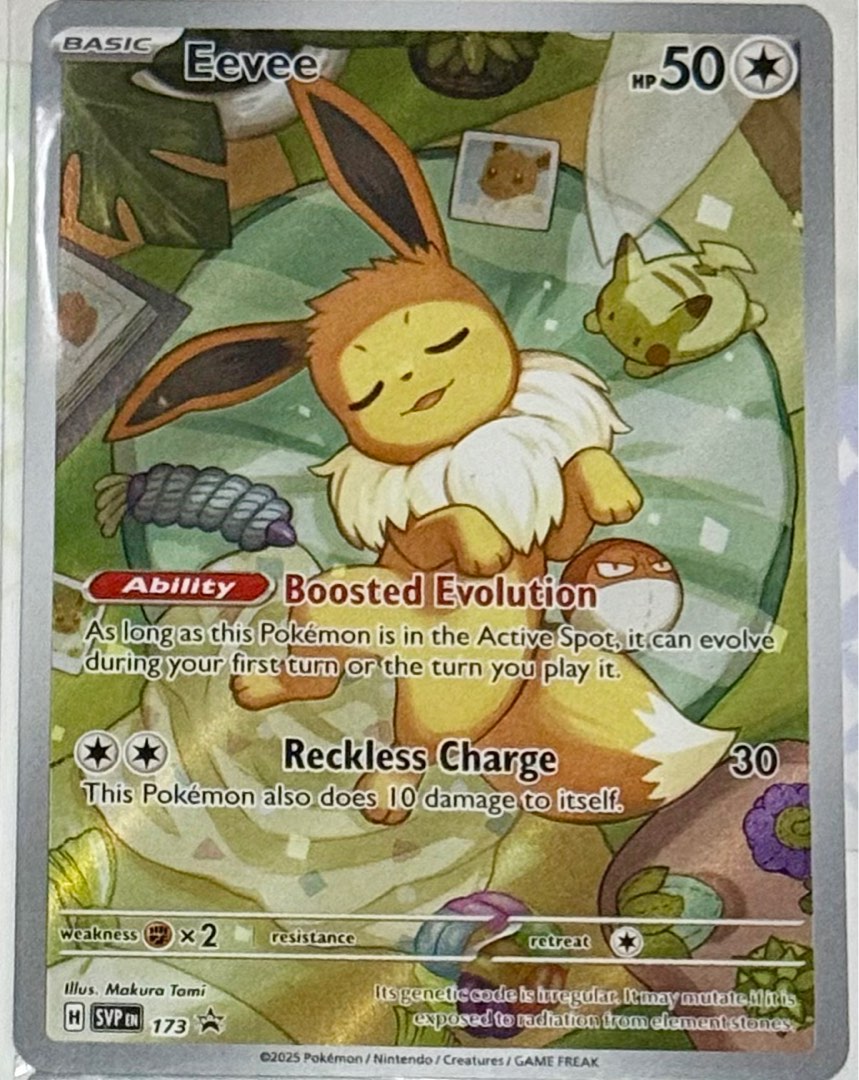Prismatic Evolution (EN) EEVEE Promo Card No.173, Hobbies & Toys, Toys ...