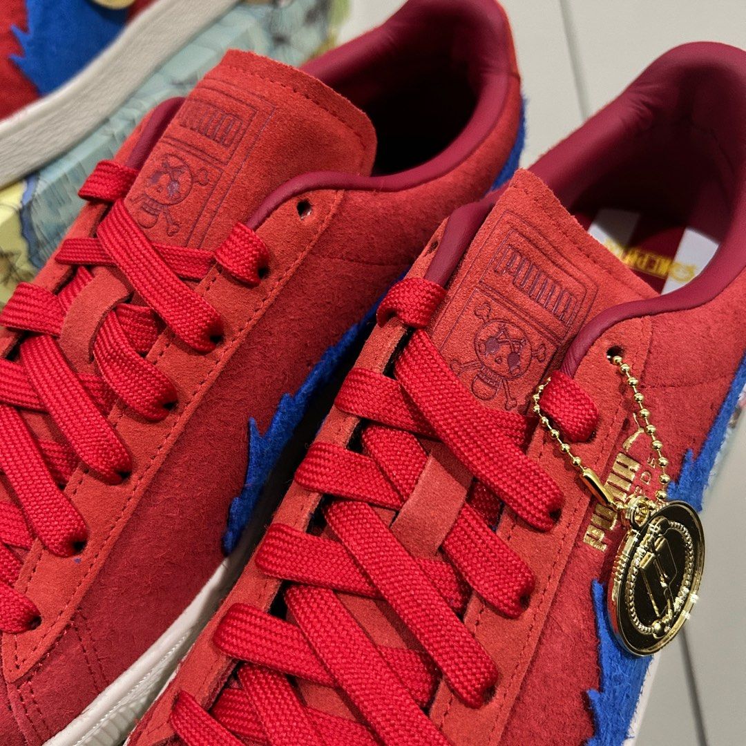 PUMA SUEDE x ONE PIECE BUGGY THE GENIUS JESTER RED BLUE UK7.5 UK8, Men ...