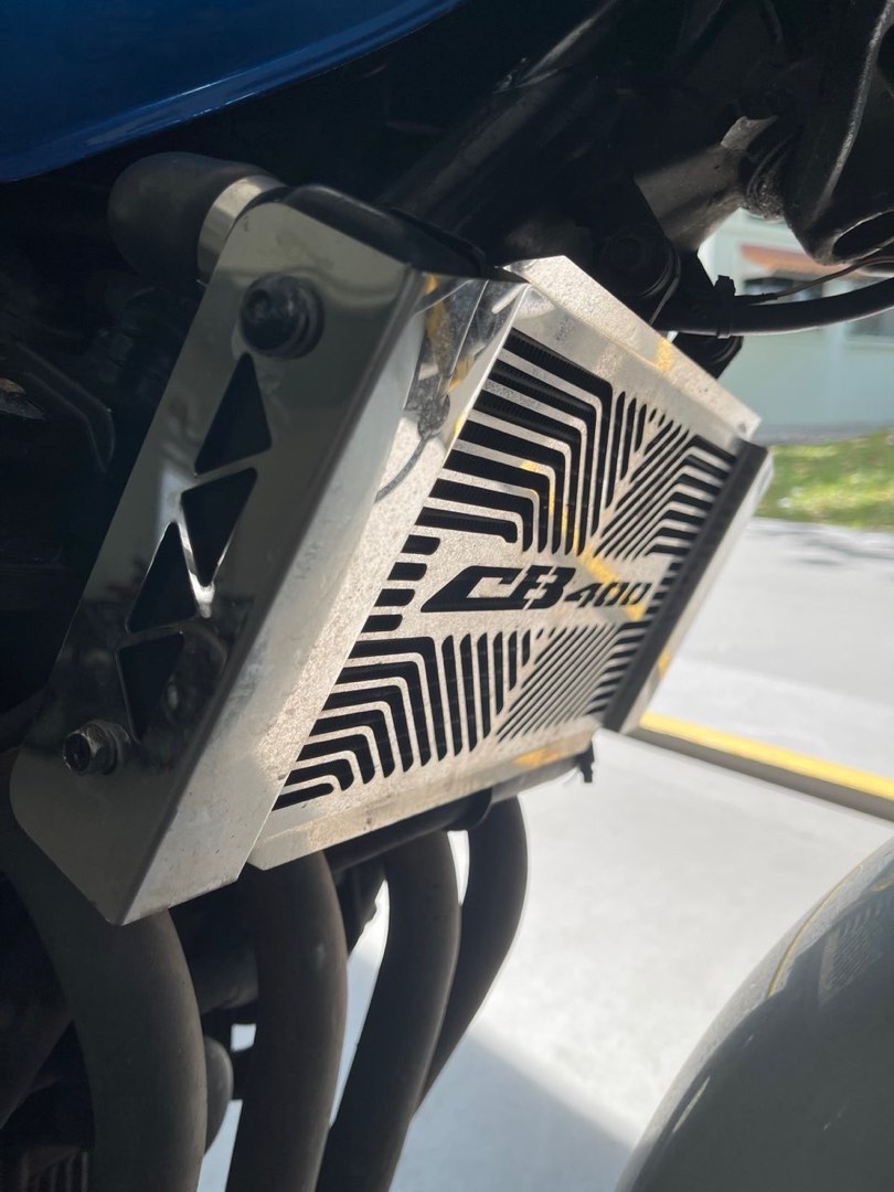 Radiator Guard for Honda Super4 Cb400, Motorcycles, Motorcycle ...