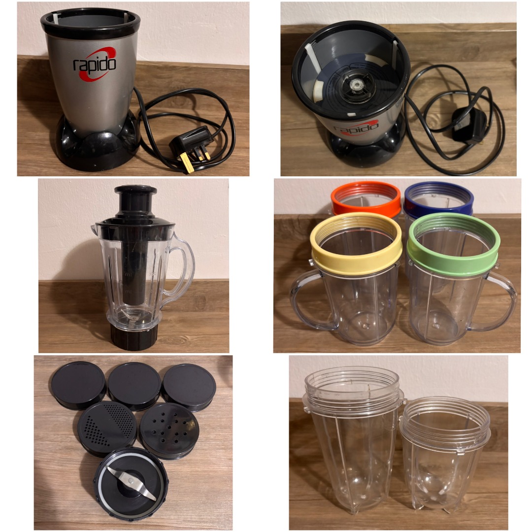 Rapido 8 in 1 Bullet Blender (Blend, Grind, Puree, Mix, Grate, Chap ...